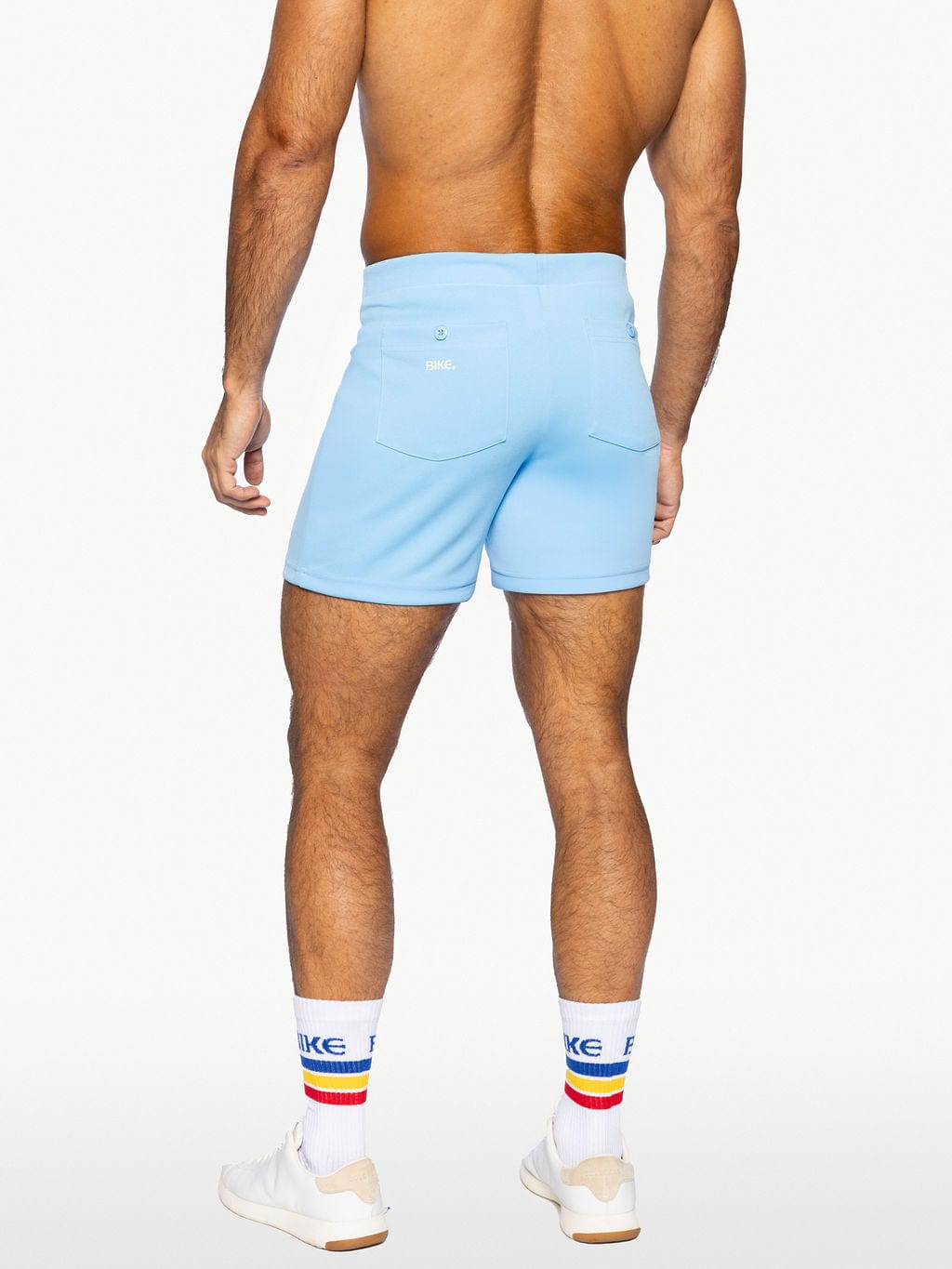 Men's Light Blue Coaches Shorts – BIKE Athletic