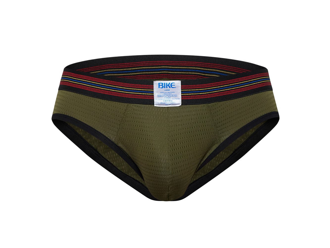 Men's Mesh Brief Olive- BIKE® Athletic